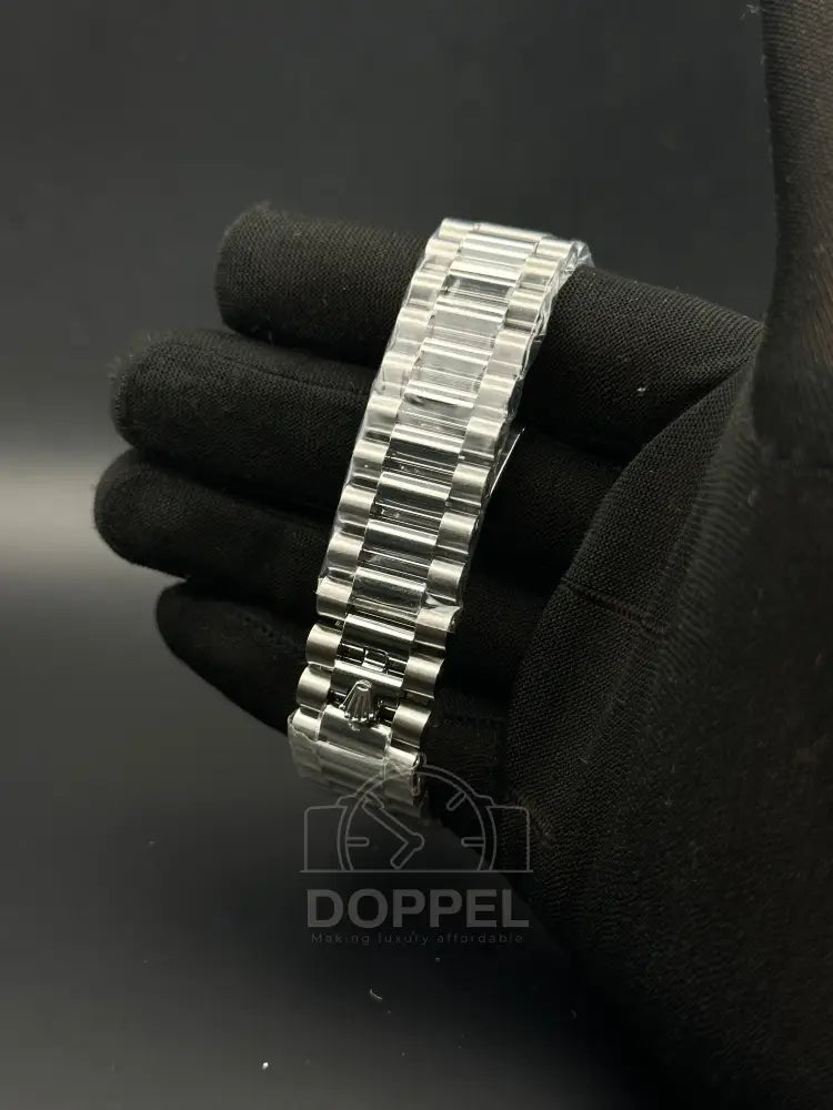 RLX - Day Date Silver Grey - Premium Quality – Doppel Watches